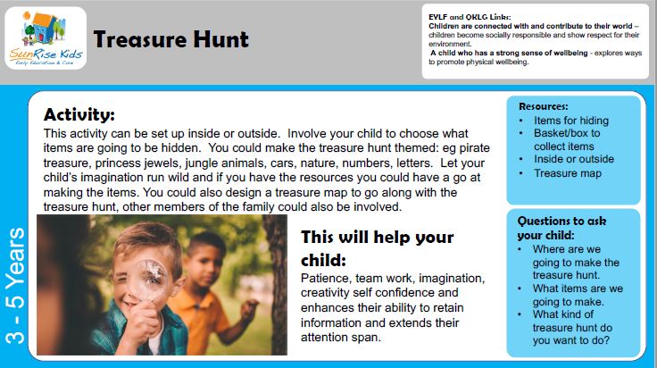 Kindy Activities - Sunrise Kids | Early Education and Childcare